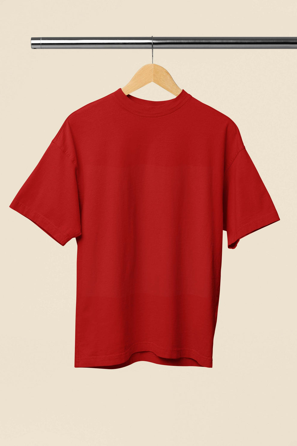 Buy Unisex Oversized Classic Cherry Red T-Shirt Online | Vibrant Style ...